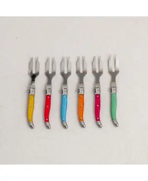 LAGUIOLE Mini Cheese Forks, Set Of 6