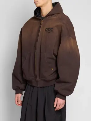 WILLY CHAVARRIA Workwear Zip-up Hoodie
