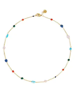 ANABEL ARAM Milos Natural Stone Collar Necklace, 16-17