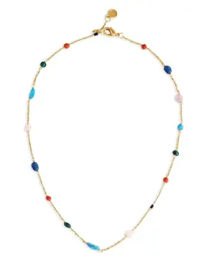 ANABEL ARAM Milos Natural Stone Collar Necklace, 16-17