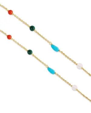 ANABEL ARAM Milos Natural Stone Collar Necklace, 16-17
