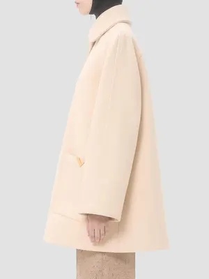 Valentino Garavani Wool Drape Peacoat