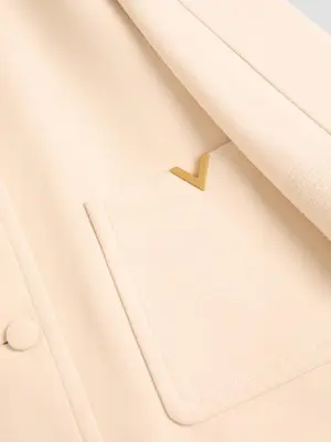 Valentino Garavani Wool Drape Peacoat
