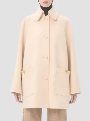 Valentino Garavani Wool Drape Peacoat