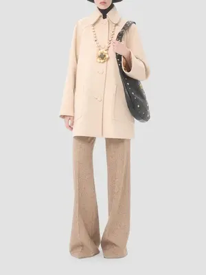 Valentino Garavani Wool Drape Peacoat