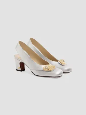Valentino Garavani Adamantine 60mm Slingback Pumps In Glitter Fabric