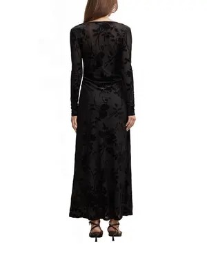 EVER NEW Angelina Mesh Burnout Midi Dress