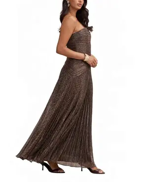 EVER NEW Sofia Strapless Plisse Maxi Dress