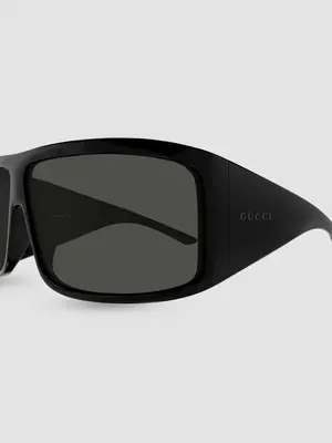 Gucci Lettering Gg2274s Shield Injection Sunglasses