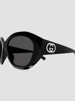 Gucci Interlocking G Gg2200s Angles Round Sunglasses