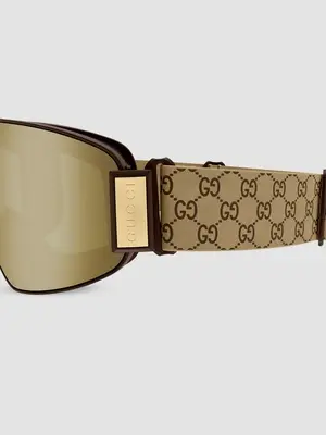 Gucci Lettering 99mm Ski Mask Goggles