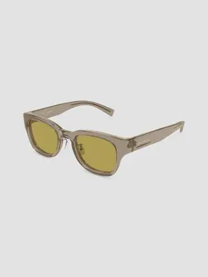 Saint Laurent Squared Injection Sunglasses - Brown