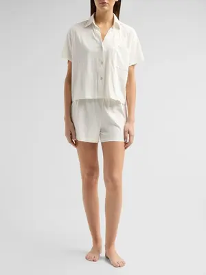 Eberjey Pima Cotton Short Pajama Set