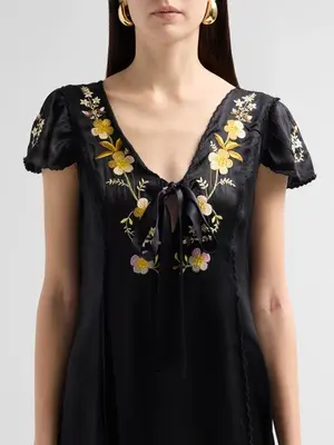 Ciao Lucia Elize Floral Silk Slip Dress