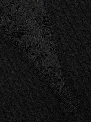FLEUR DU MAL Quinn Lace-inset Minidress