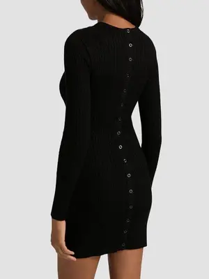 FLEUR DU MAL Quinn Lace-inset Minidress