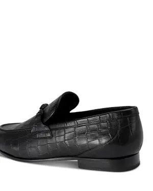 Kurt Geiger Alton Croc Embossed Leather Loafers