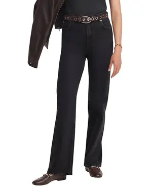 Mint Velvet Straight Jeans - Black