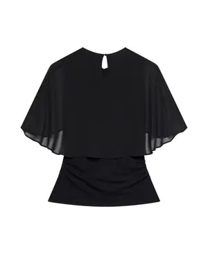 Mint Velvet Woven Cape Top