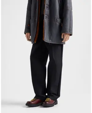 Prada Aged Leather Lace-up Shoes - Brown