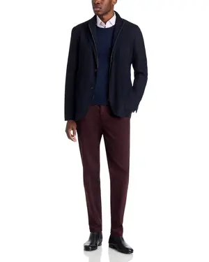 Corneliani Wool Blend Twill Id Jacket & Removable Bib