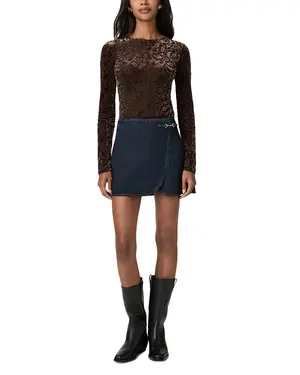 Paige Chelle Velvet Burnout Top
