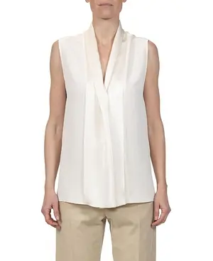 CALLAS MILANO Shelby Scarf Front Shirt - Parchment