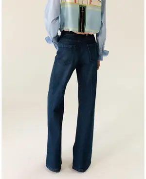 CALLAS MILANO Charly Washed Denim Flare Pant