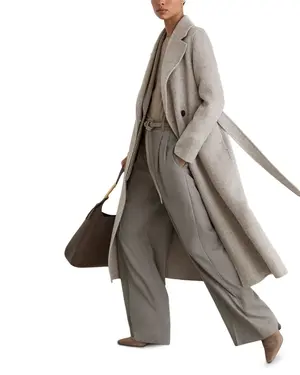 REISS Petite Daia Wool Blend Herringbone Coat