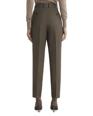 REISS Gabi Slim Creased Pants