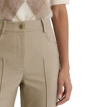 REISS Petite Sofia Flared Twill Pants