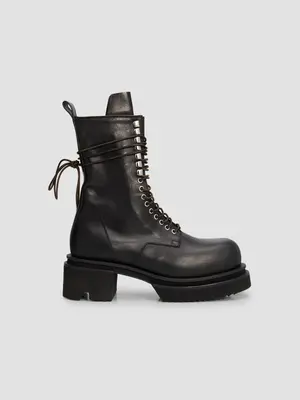 Rick Owens Tower Lace-up Bogun Boots
