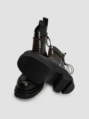 Rick Owens Tower Lace-up Bogun Boots