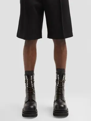 Rick Owens Tower Lace-up Bogun Boots