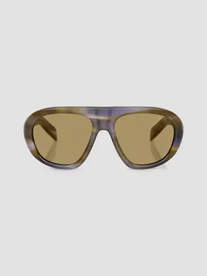 Prada 56mm Pilot Sunglasses