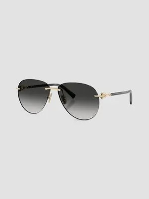 Tiffany & Co. 59mm Aviator Sunglasses Gold