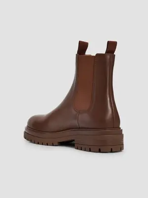 GIANVITO ROSSI Chester Paro Leather Chelsea Boots