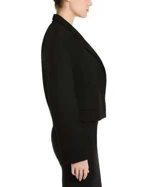 Attico Wool Gabardine Cropped Blazer