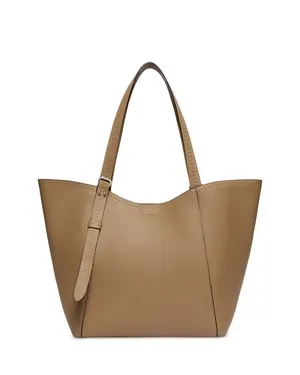 Max Mara Archetipo Tumbled Calfskin Trapezoid Tote