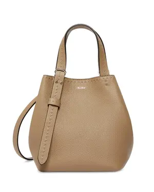 Max Mara Archetipo Extra Small Leather Handbag - Mud