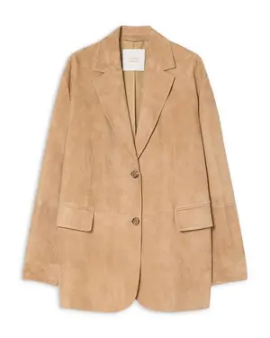 Marina Rinaldi Suede Oversized Blazer