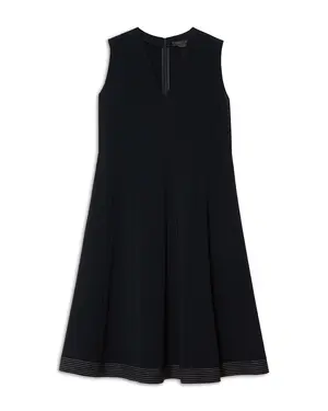Marina Rinaldi V Neck Sleeveless Midi Dress