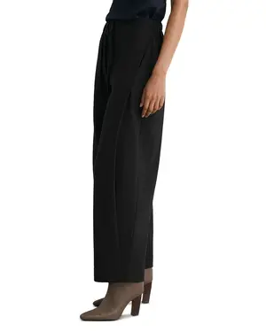 REISS Leoni Cotton Blend Barrel-leg Pants