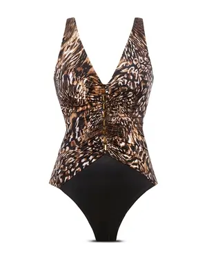Miraclesuit Cat Call Charmer Ruched One Piece Swimsuit