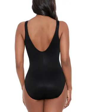 Miraclesuit Spectra Trilogy Striped One Piece Swimsuit