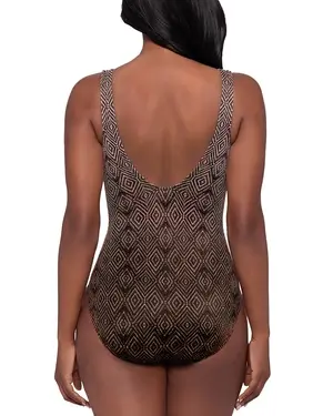 Miraclesuit Lavrian Crisscross Escape One Piece Swimsuit
