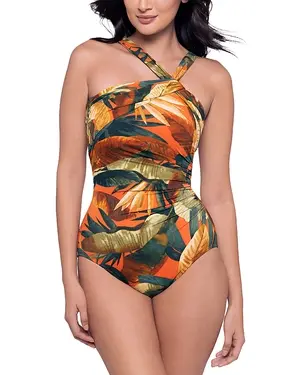 Miraclesuit Tropical Sole Europa Twist One Piece Swimsuit - Multi