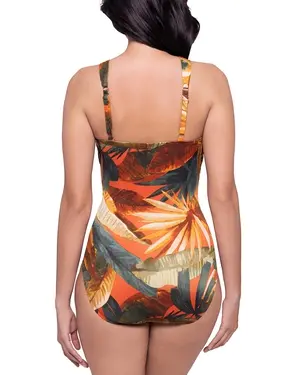 Miraclesuit Tropical Sole Europa Twist One Piece Swimsuit