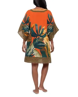 Miraclesuit Tropical Sole Linen Tunic Swim Cover-up
