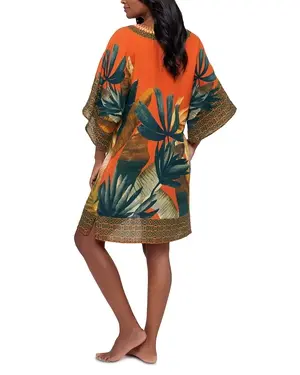 Miraclesuit Tropical Sole Linen Tunic Swim Cover-up